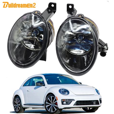 2 X 9006 Car Front Fog Light Assembly For Volkswagen Vw Beetle 5c1 5c7