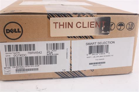 Dell Wyse Tx0 3010 Thin Client T10t50t00x 0gtkdc Full System New