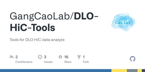 Github Gangcaolab Dlo Hic Tools Tools For Dlo Hic Data Analyze