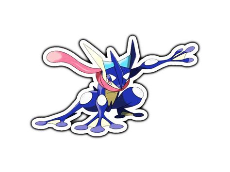 Greninja Cute Anime Sticker Waterproof Vinyl Decal For Laptop Water