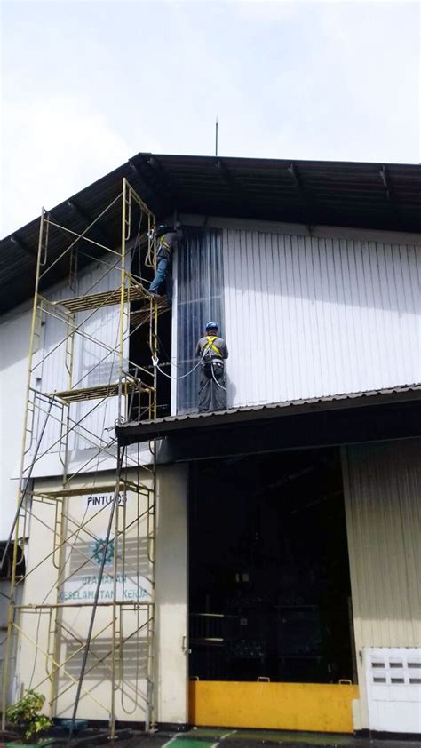 Atap Transparan Fibre Deluxe Proyek Inti Ganda Perdana