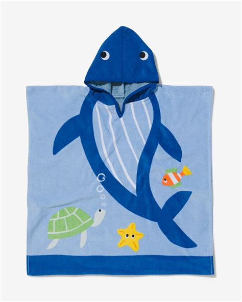 Kinder Strand Poncho 60x60 Walvis Hema