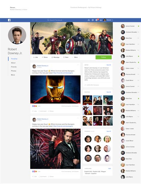 Facebook Redesigned Behance