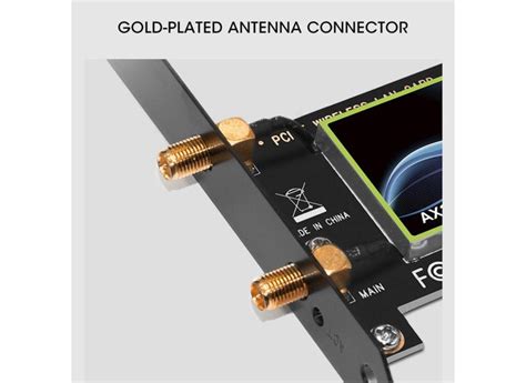 Placa de rede Ethernet sem fio WiFi6 pci e Gigabit Bluetooth Dual Band 802 11ax em Promoção é no