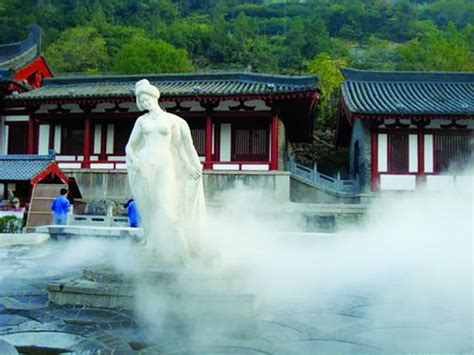 华清池太子汤 华清池海棠汤 华清池莲花汤 大山谷图库