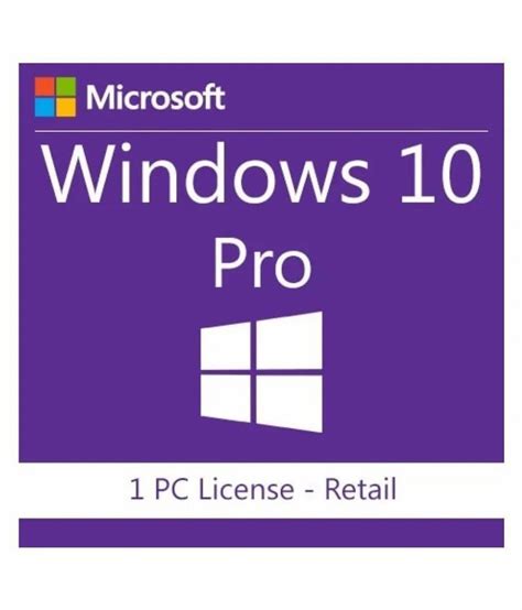 Microsoft Windows Pro Bit Retail License Product Key At Piece Windows In