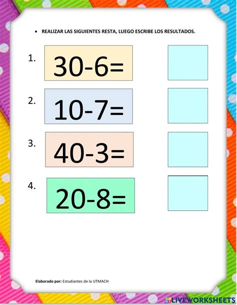 Sumas Y Restas Online Exercise For Segundo Live Worksheets