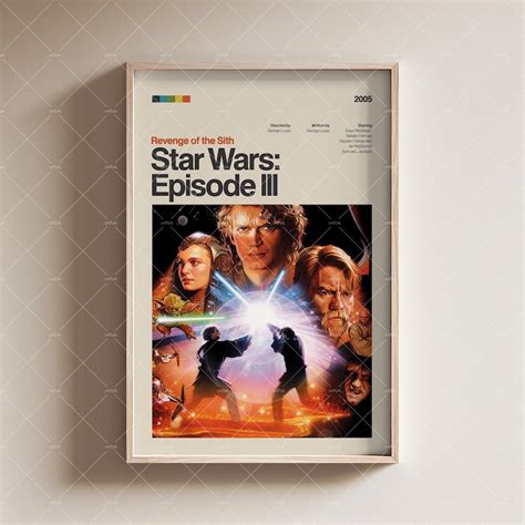 Starwars Episode 3 Poster Etsy