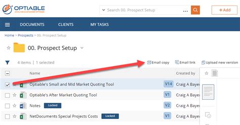 generating an email from netdocuments does not contain my outlook