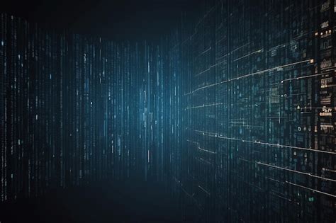 Premium Photo Technology Background Big Data Concept Binary Computer Code
