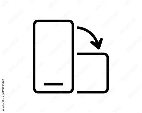 Device Rotation Sign Illustrtaion Vector Stock Vector Adobe Stock