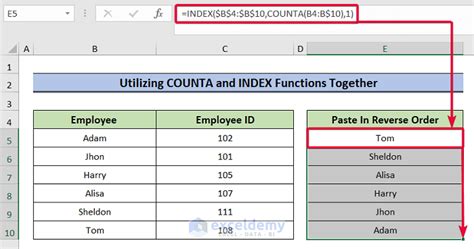 How To Paste In Reverse Order In Excel 7 Methods