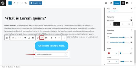 How To Customize Button In Gutenberg Editor