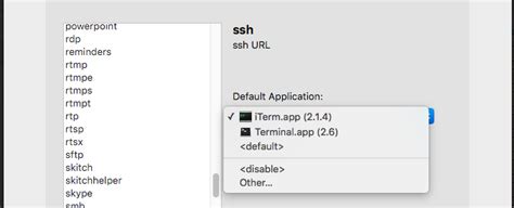 How To Set Iterm2 As The Default Ssh Handler On Mac Osx