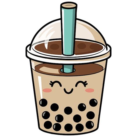 Boba Coffee Tea Clipart Premium Ai Generated Vector