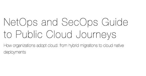 netops and secops guide to public cloud journeys digital6 technologies