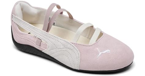 Puma Speedcat Ballet Suede Flats Sneakers From Finish Line In White Lyst