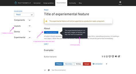 Experimental Features Design For The Website · Issue 1247 · Patternflypatternfly Org · Github