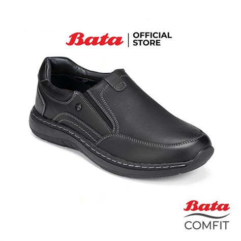 Bata บาจา Comfit รองเท้าเพื่อสุขภาพลำลอง แบบสวม สำหรับผู้ชาย รุ่น Pan สีน้ำตาล 8014179 สีดำ