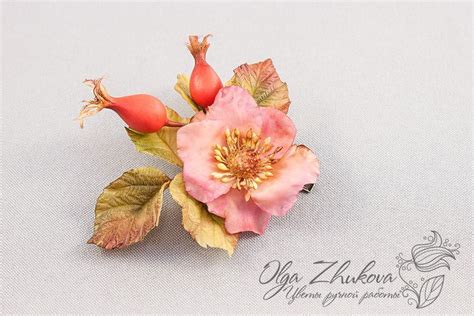 Flowers From Cold Porcelain Diy Crafts How To Make Rose Hips Out Of