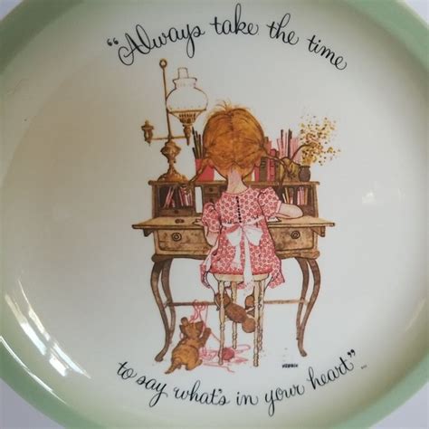 Holly Hobbie Accents Vintage 972 Holly Hobbie Plate Always Take The