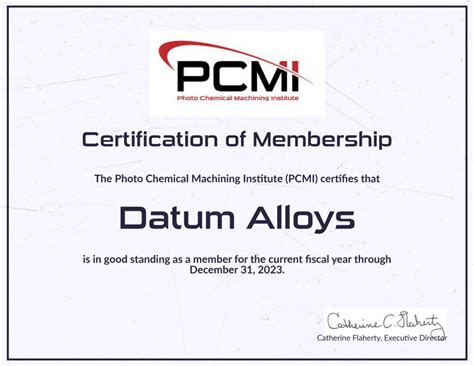 Pcmi Membership Datum Alloys