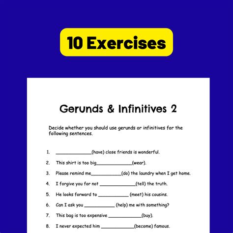 Gerunds Vs Infinitives 動名詞和不定詞文法練習（電子版） The English Workshop