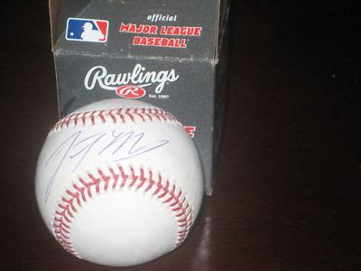 Lastings Milledge Autograph Signed Oml Baseball Steiner Ebay