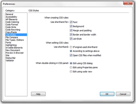 Cascading Style Sheets Css Adobe Dreamweaver Cs55