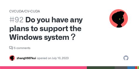 Do You Have Any Plans To Support The Windows System？ · Issue 92 · Cvcudacv Cuda · Github