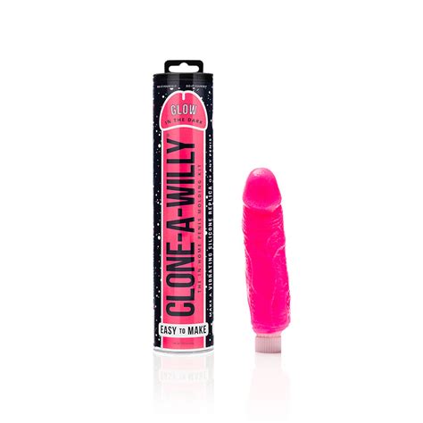 Clone A Willy Kit Vibrating Glow In The Dark Hot Pink Shop