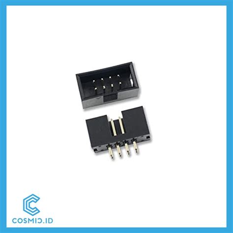 Jual Idc Socket Jtag Male Pcb Header 8pin 8 Pin 2x4 Pin Straight Lurus Shopee Indonesia