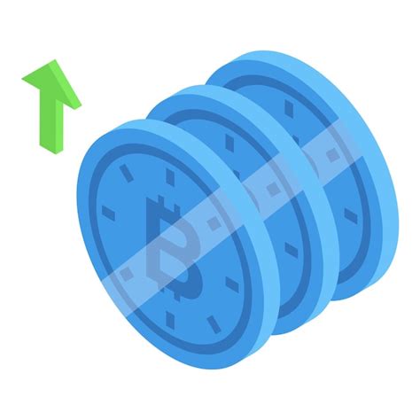 Premium Vector Isometric Business Growth Chart With Upward Arrow