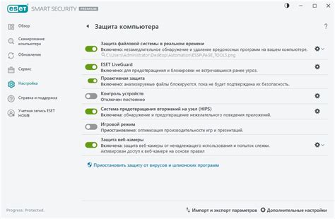 Защита компьютера Eset Smart Security Premium Интернет справка Eset
