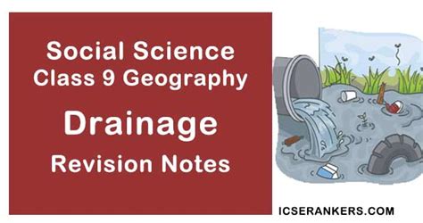 Revision Notes For Class 9 Geography Chapter 3 Drainage