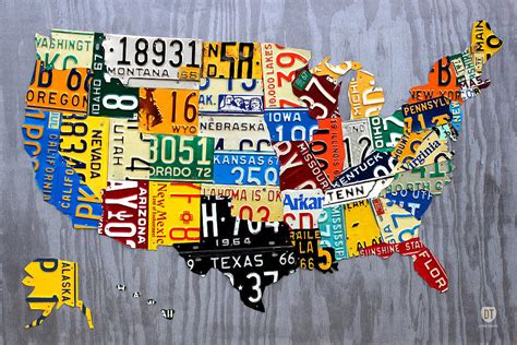 License Plate State Map Oconto County Plat Map