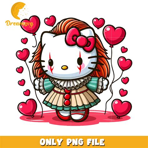 Hello Kitty Pennywise Png Image Dreamsvg Store