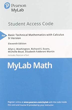 MyLab Math With Pearson EText Standalone Access Card For Basic Technical Mathematics With