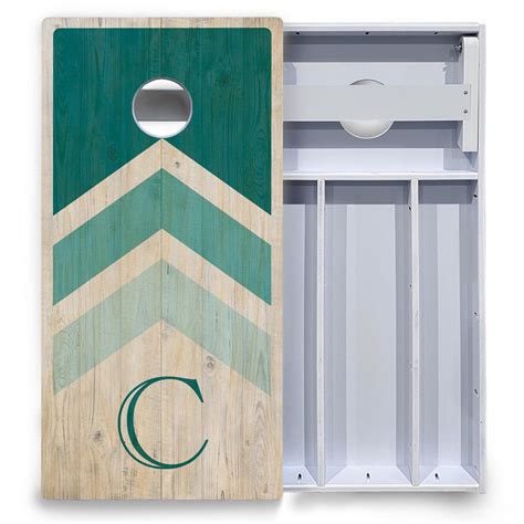 Wedding Arrows Cornhole Boards All Weather Series Teal Cornhole