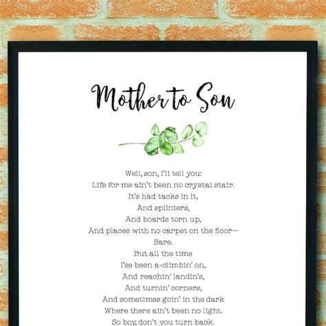 Langston Hughes Poem Etsy