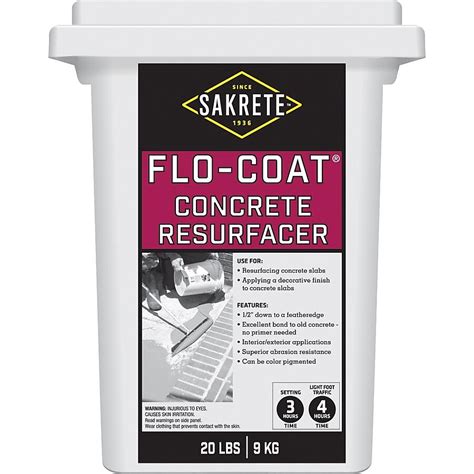 Sakrete Flo Coat 20 Pounds Concrete Resurfacer In The Concrete