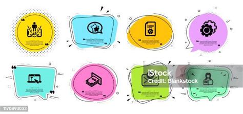 스타 스 와이프 업 및 증강 현실 아이콘 세트 기술 문서 승인 된 메일 및 여성은 표지판을 읽습니다 벡터 가상현실에 대한 스톡 벡터 아트 및 기타 이미지 Istock