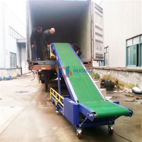 Truck Loading And Unloading Conveyor System Belt Conveyor And Motorized