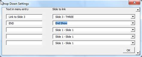 Powerpoint Dropdown Menus