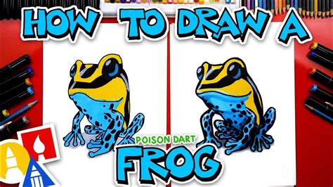How To Draw A Poison Dart Frog Step By Step Art Lesson
