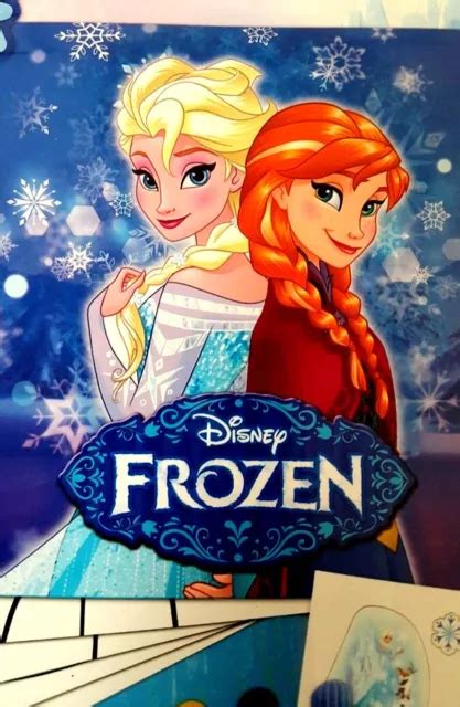 Disney Frozen Colouring Book Pencil Pack Colour Sticker Sheets Activity