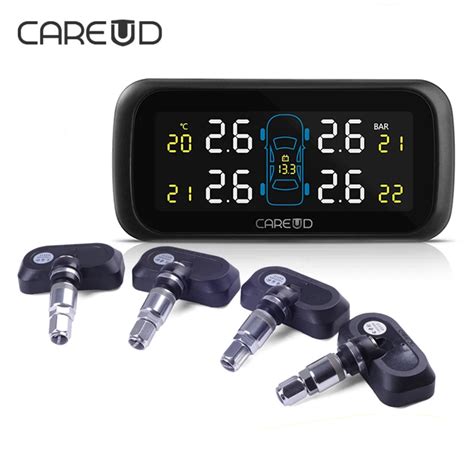 Careud U903 Tpms Universal Car Tyre Pressure Monitor 4pcs Internal
