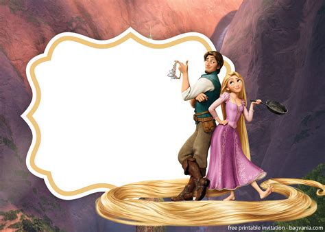 Free Royal Rapunzel Invitation Template Rapunzel Invitations