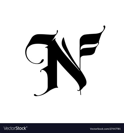 N Letter In Different Style