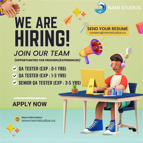 Jobopening Hiringnow Qa Techjobs Joinourteam Careeropportunity Jobsearch Nowhiring